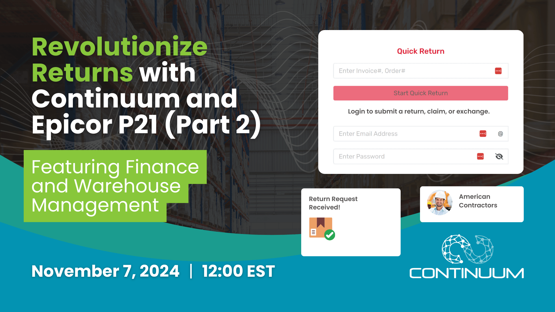 Epicor P21 Demo and Webinar (Part 2)